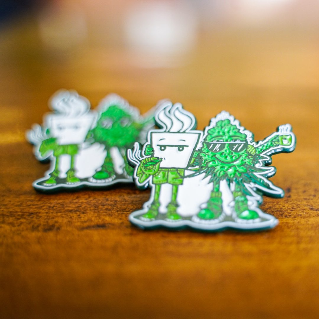 Coffee & Weed Pin – Vigilante Coffee Company